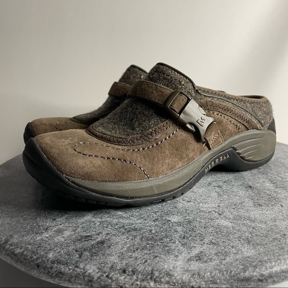 Merrell | Shoes | Merrell Suede Wool Sidestep Moccasins Slip On Shoes ...